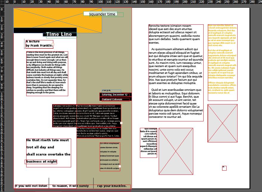 Exercise 2: Double page spread